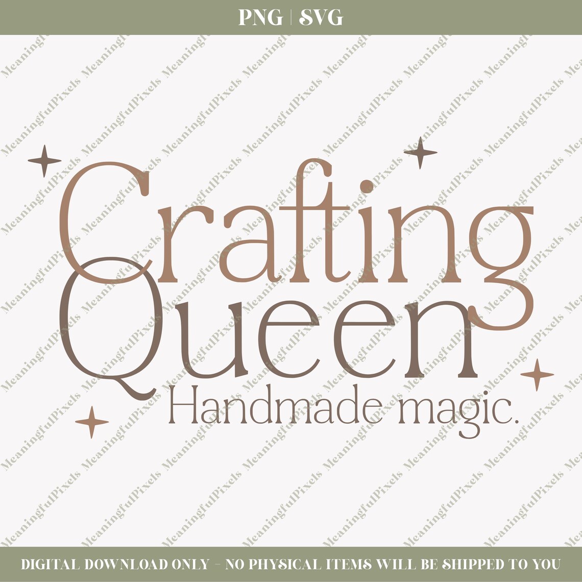 Crafting Queen SVG & PNG - Etsy