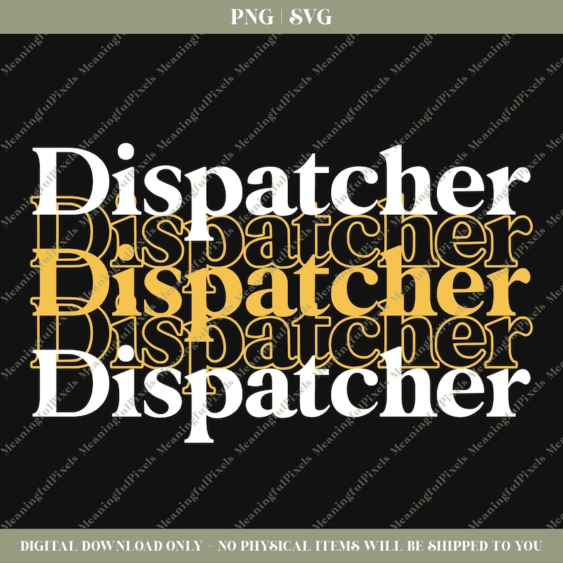 Dispatcher SVG & PNG - Etsy