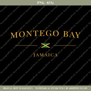Montego Bay | Jamaica SVG & PNG - Etsy