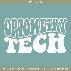 Optometry Tech SVG & PNG - Etsy