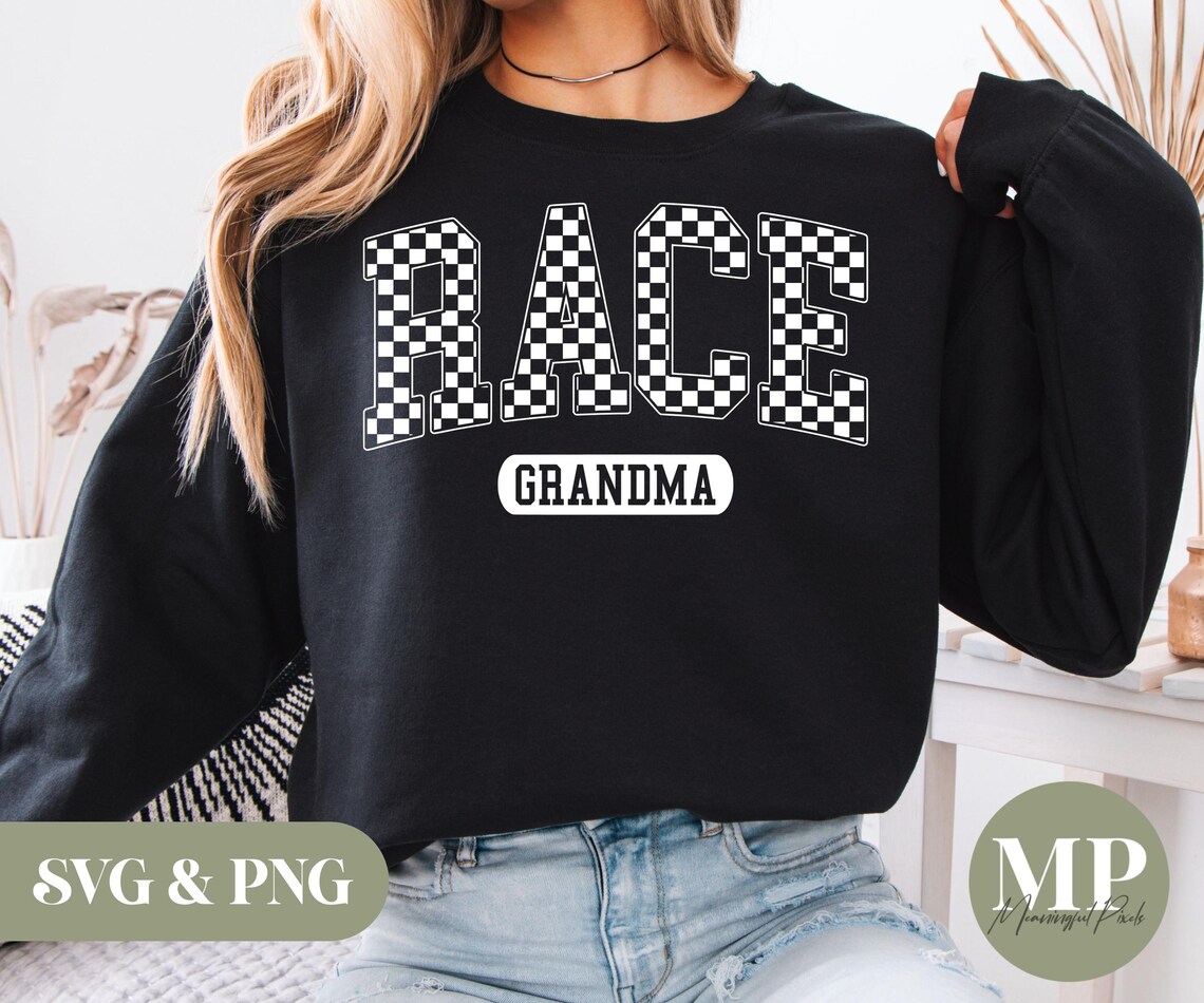 Race Grandma SVG & PNG - Etsy