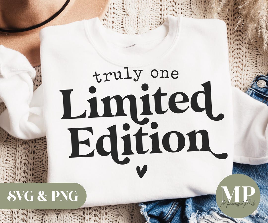 Truly One Limited Edition SVG & PNG - Etsy
