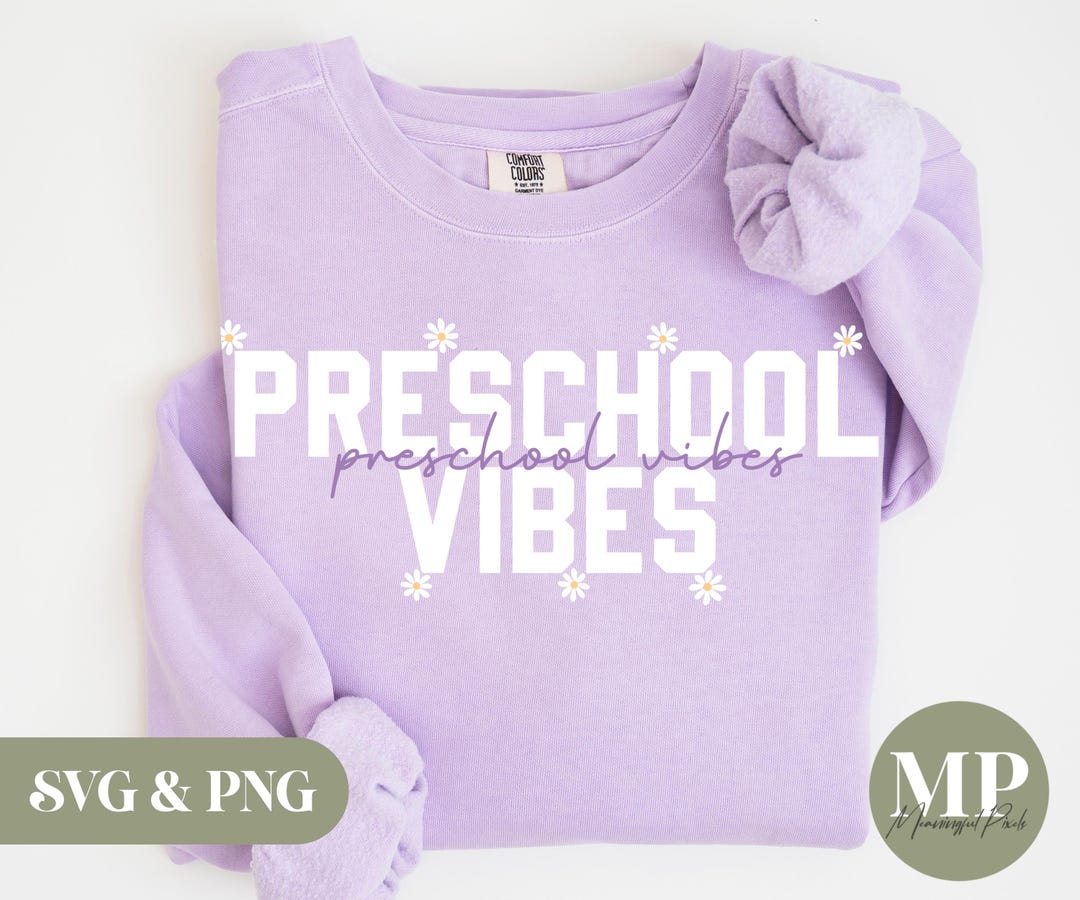 Preschool Vibes SVG & PNG - Etsy