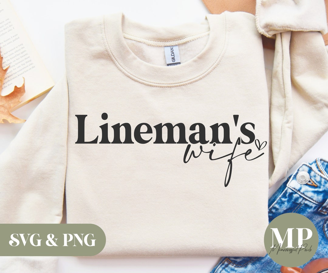 Lineman's Wife SVG & PNG - Etsy