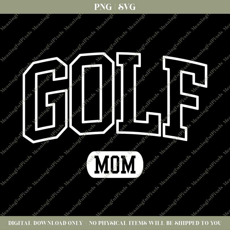 Golf Mom SVG & PNG - Etsy
