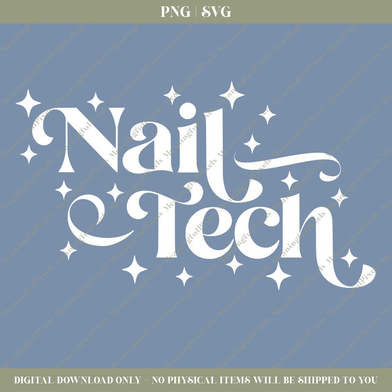 Nail Tech SVG & PNG - Etsy
