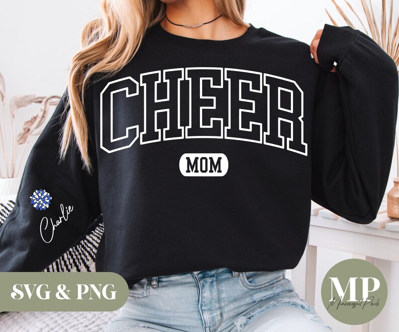 Custom Cheer Mom SVG & PNG - Etsy