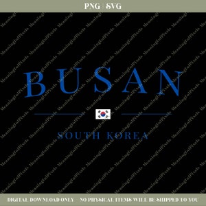 Busan | South Korea SVG & PNG - Etsy