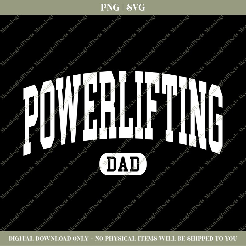 Powerlifting Dad SVG & PNG - Etsy