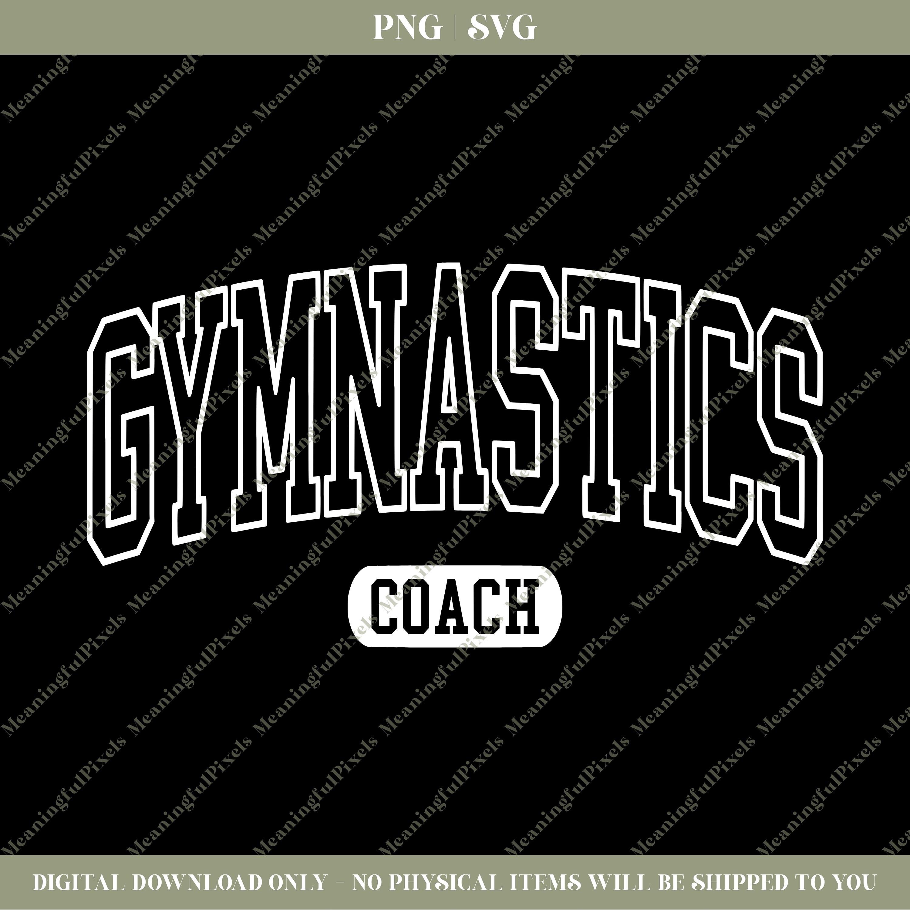 Gymnastics Coach SVG & PNG - Etsy
