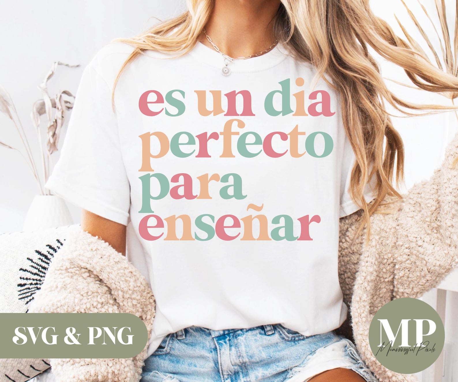 É Um Dia Perfeito Para Enseñar SVG & PNG - Etsy Portugal