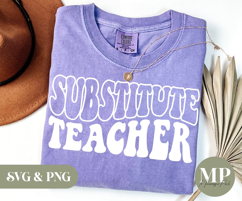 Substitute Teacher SVG & PNG - Etsy