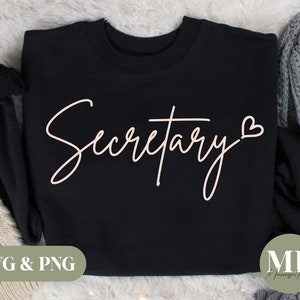 Secretary SVG & PNG - Etsy