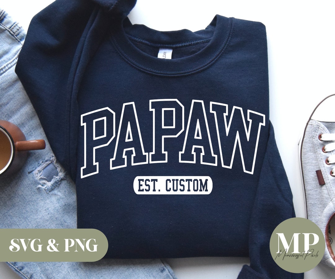 Papaw Est. | Custom Papaw SVG & PNG - Etsy