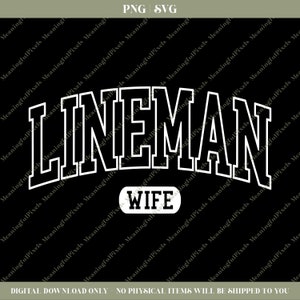 Lineman Wife SVG & PNG - Etsy
