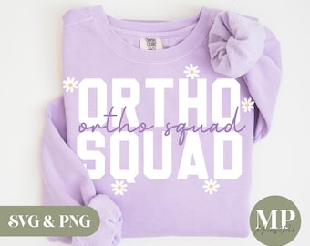 Ortho Squad SVG, Ortho Squad Png, Trendy Wavy Text SVG, Orthopedic ...