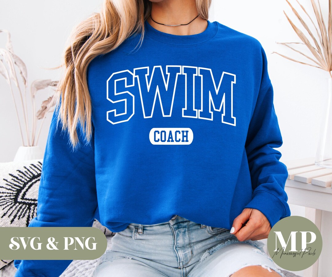 Swim Coach SVG & PNG - Etsy