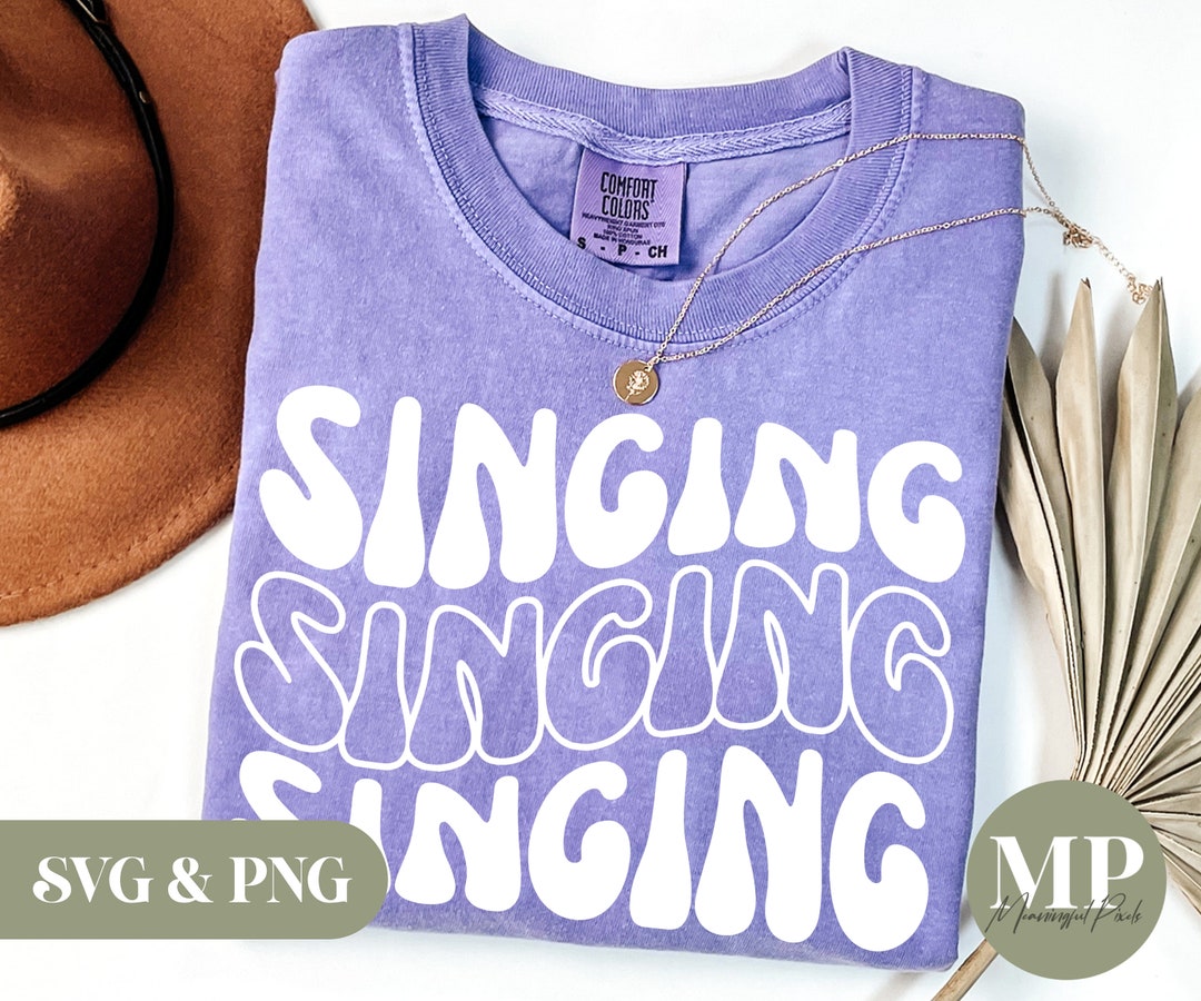 Singing SVG & PNG - Etsy