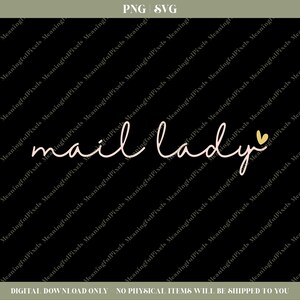 Mail Lady SVG & PNG - Etsy