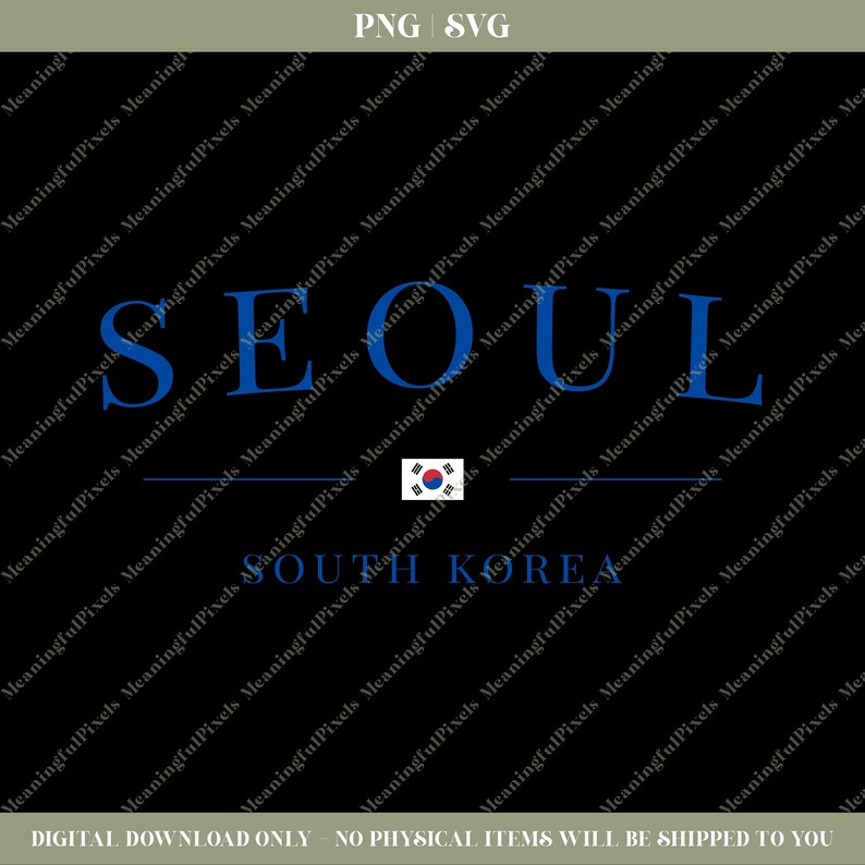 Seoul | South Korea SVG & PNG - Etsy