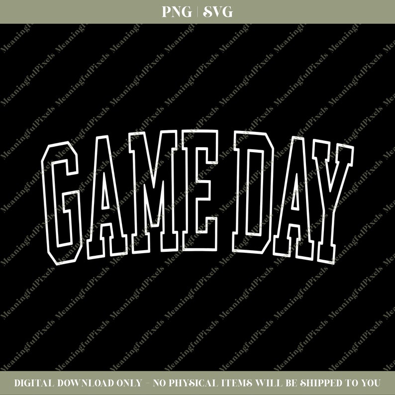 Game Day SVG & PNG - Etsy
