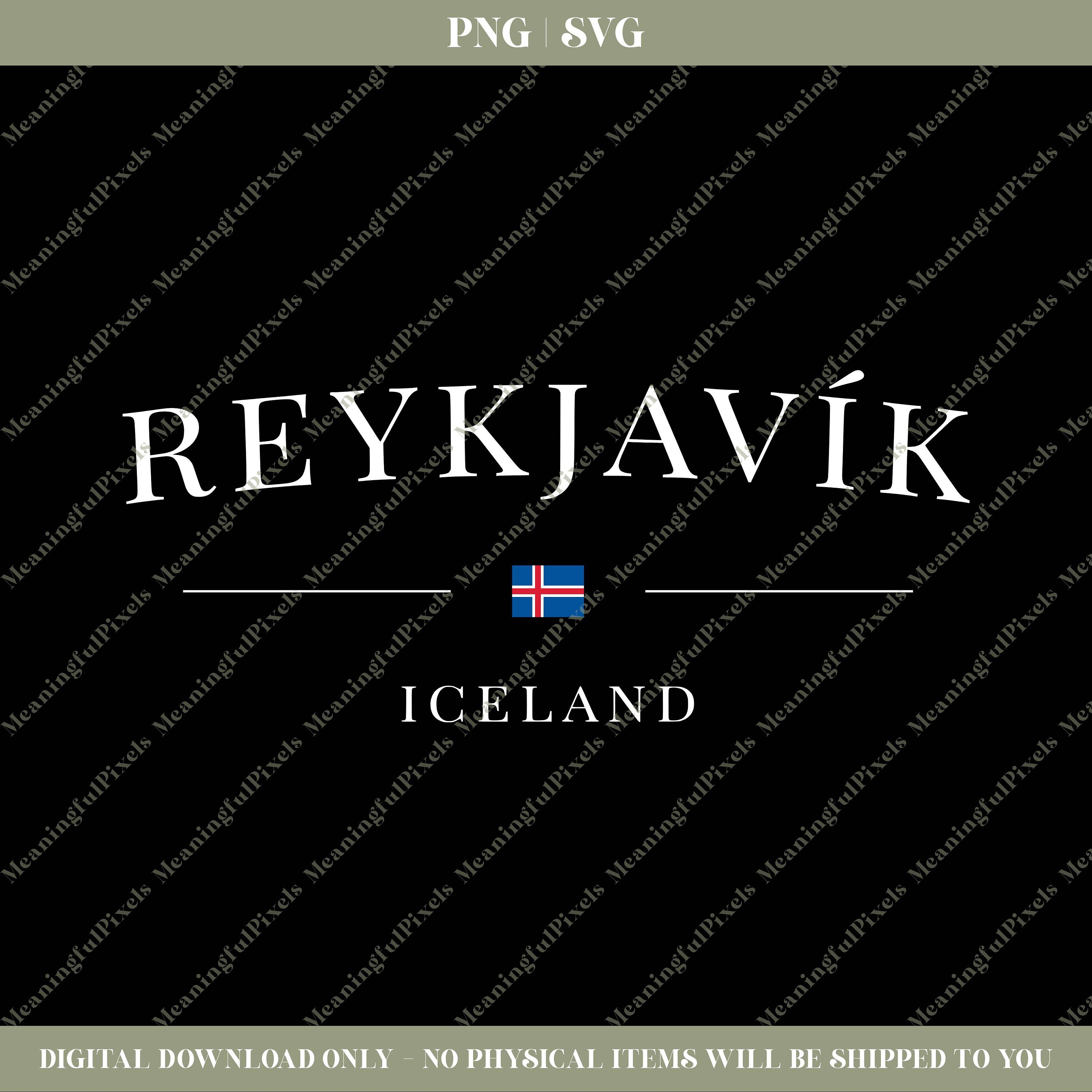 Reykjavík Reykjavik SVG & PNG - Etsy