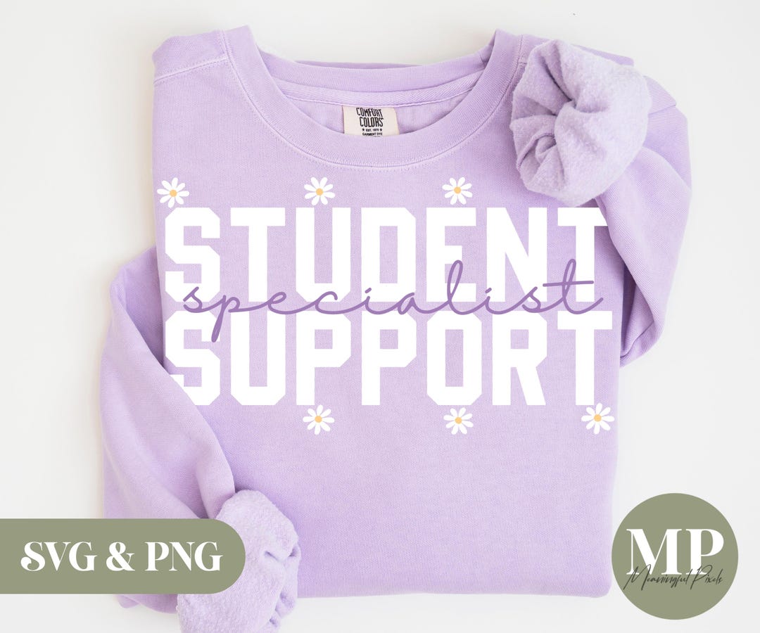 Student Support Specialist SVG & PNG - Etsy