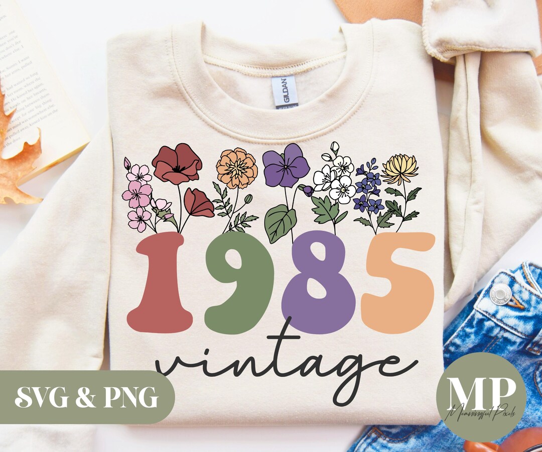 Vintage 1985 SVG & PNG - Etsy