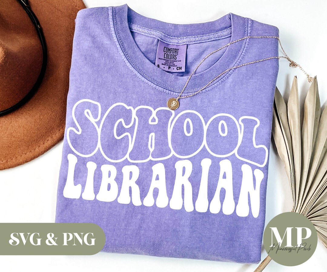 School Librarian SVG & PNG - Etsy