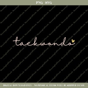Taekwondo SVG & PNG - Etsy