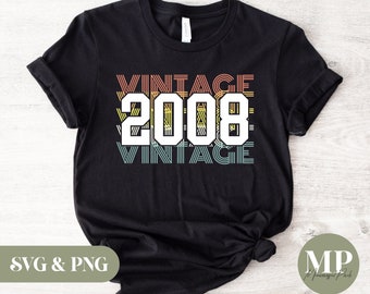 Straight Outta 2008 Svg, Png, Jpg, 2008 Birthday Svg, Birthday, Cutting ...