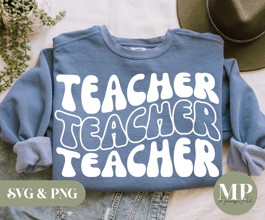 Teacher SVG & PNG - Etsy
