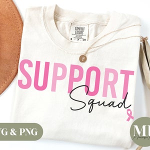 Cancer Support Squad SVG & PNG - Etsy