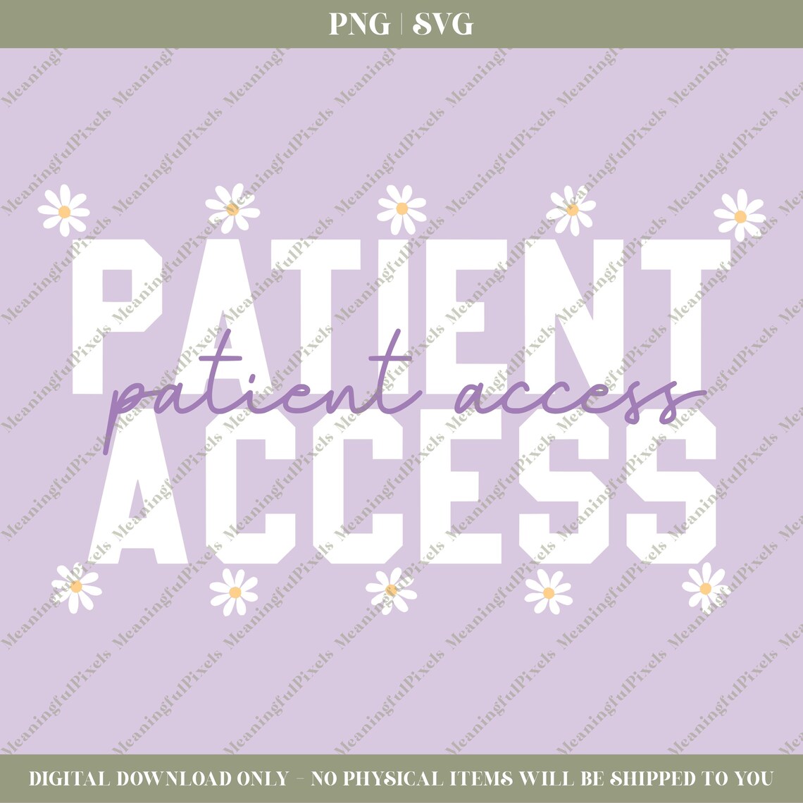 Patient Access SVG & PNG - Etsy