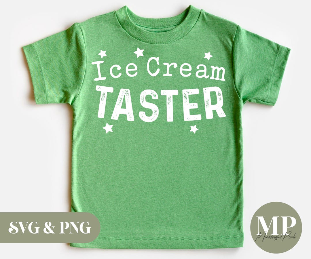 Ice Cream Taster SVG & PNG - Etsy