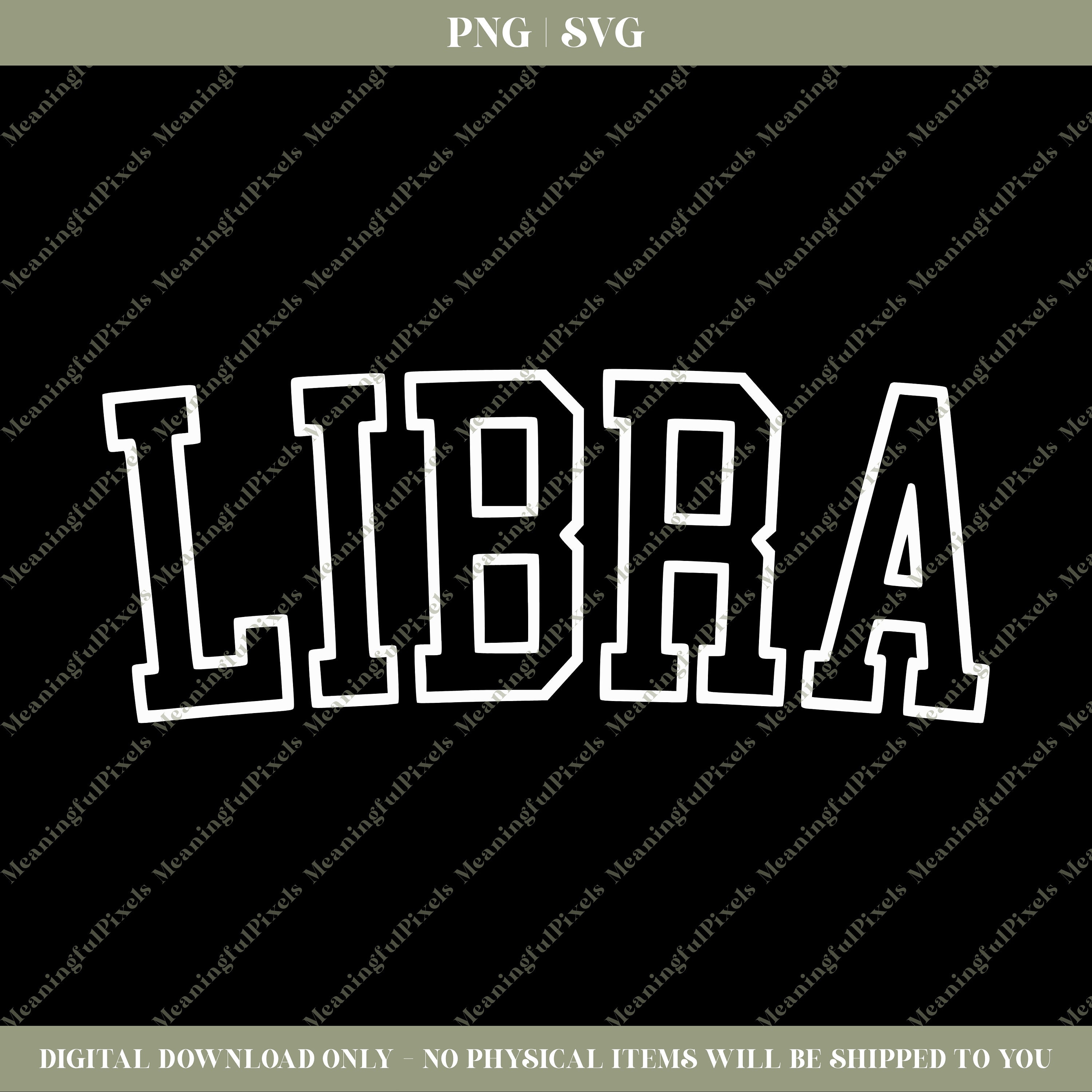 Libra SVG & PNG - Etsy