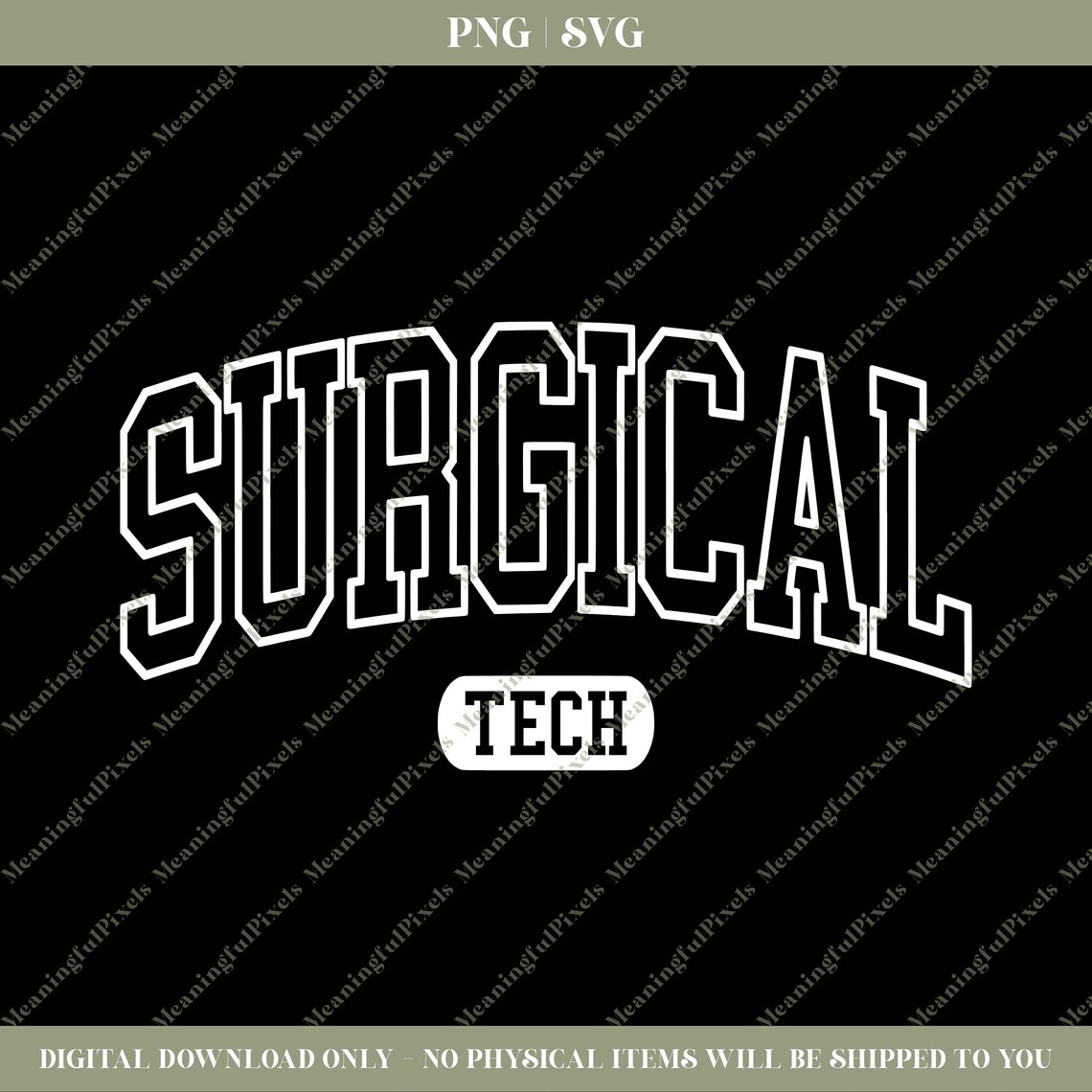 Surgical Tech Surgical Technician SVG & PNG - Etsy