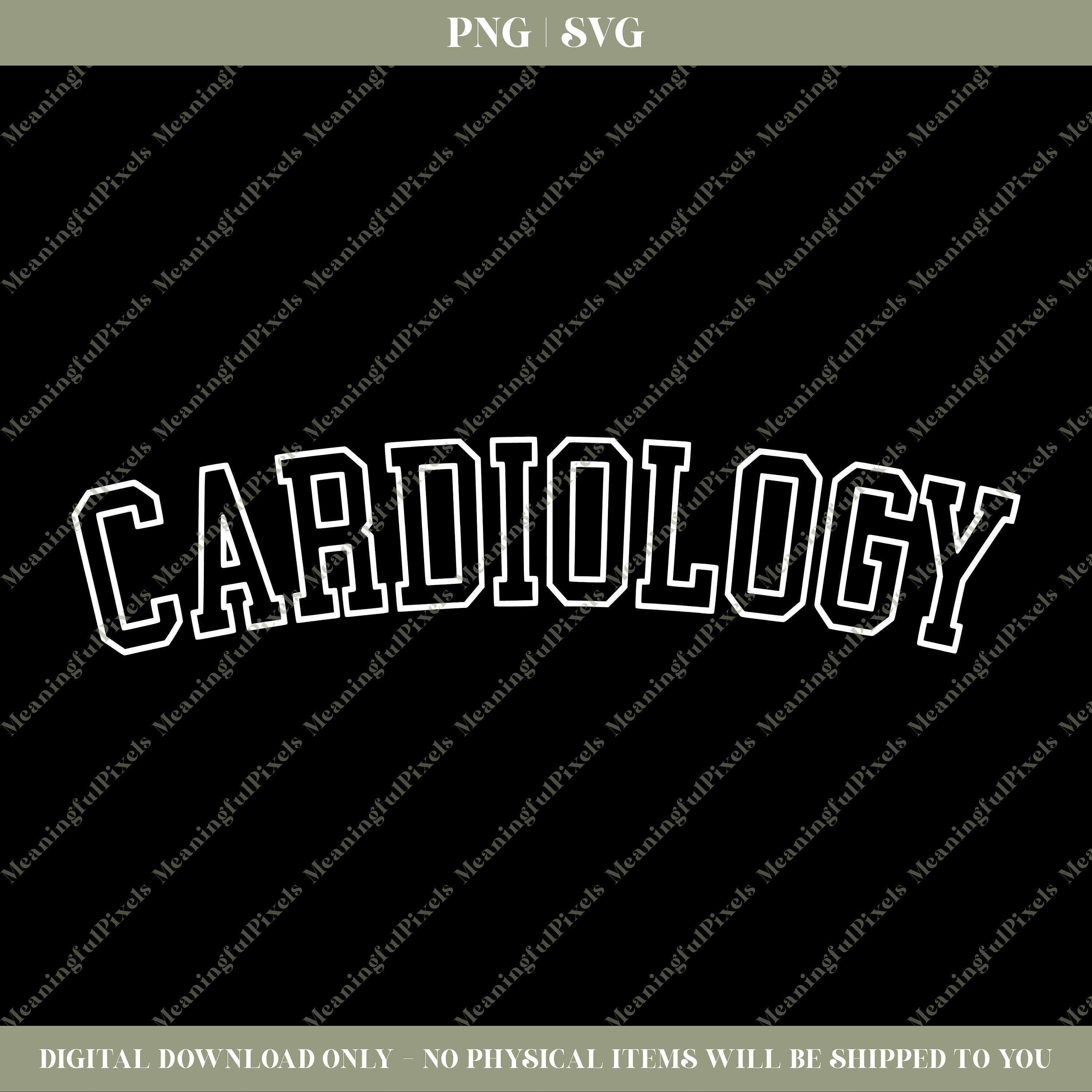 Cardiology SVG & PNG - Etsy