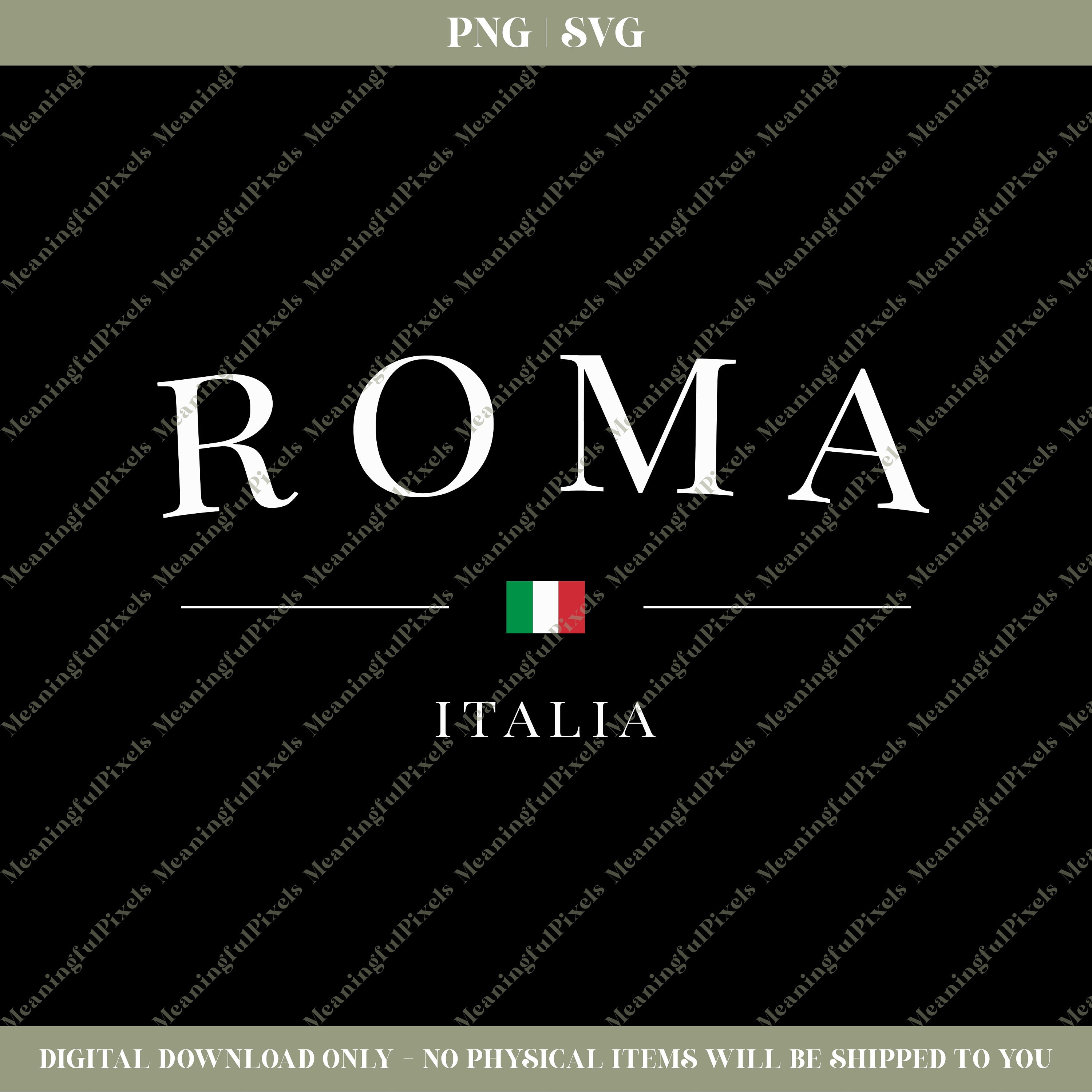 Roma Rome SVG & PNG - Etsy