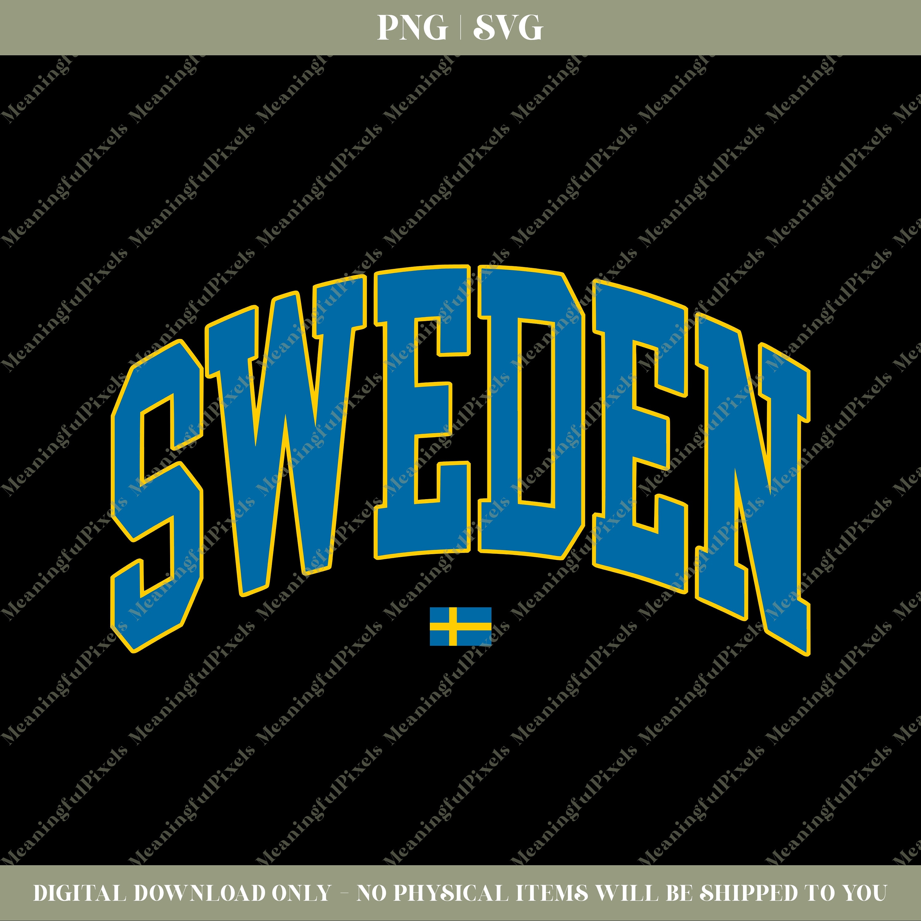 Sweden SVG & PNG - Etsy