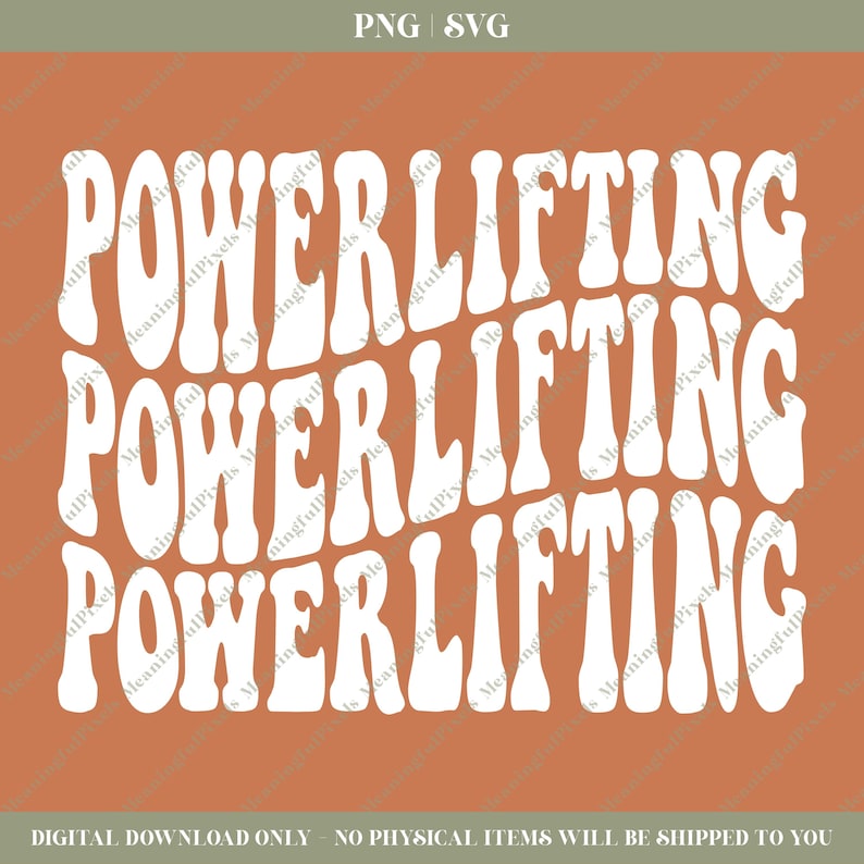 Powerlifting SVG & PNG - Etsy