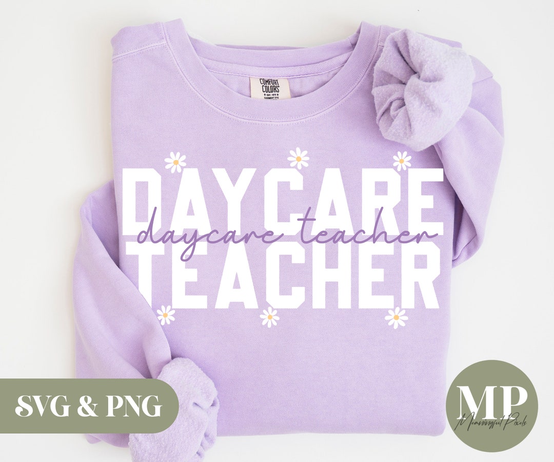 Daycare Teacher SVG & PNG - Etsy