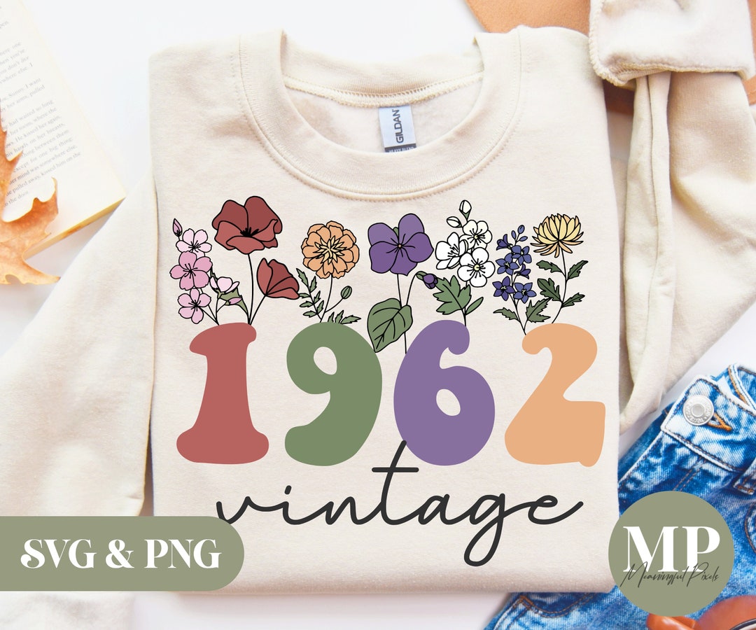 Vintage 1962 SVG & PNG - Etsy