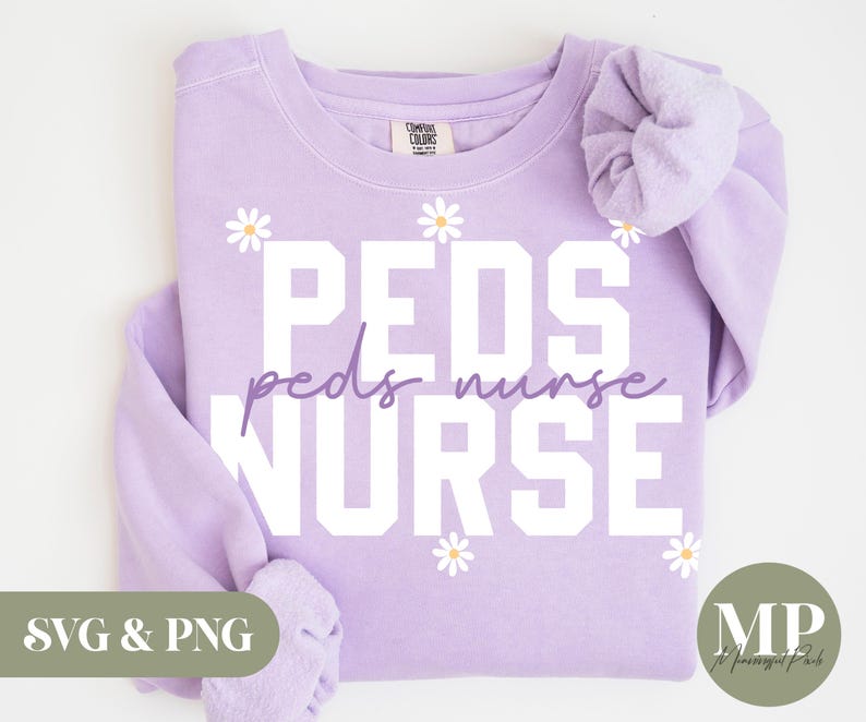 Peds Nurse | Pediatric Nurse SVG & PNG - Etsy