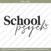 School Psych SVG & PNG - Etsy