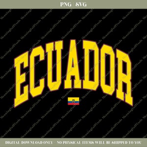 Ecuador SVG & PNG - Etsy