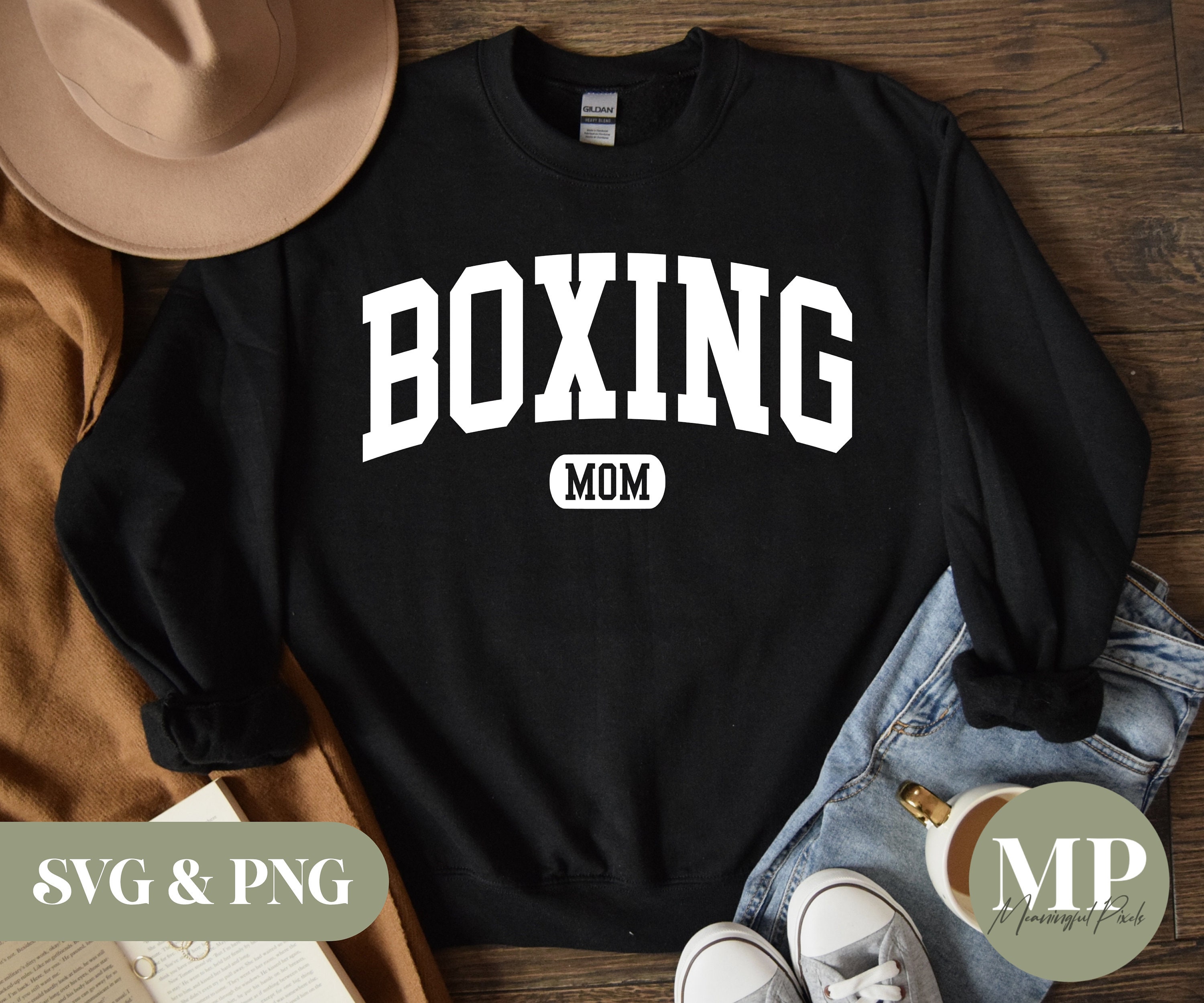 Boxing Mom SVG & PNG - Etsy