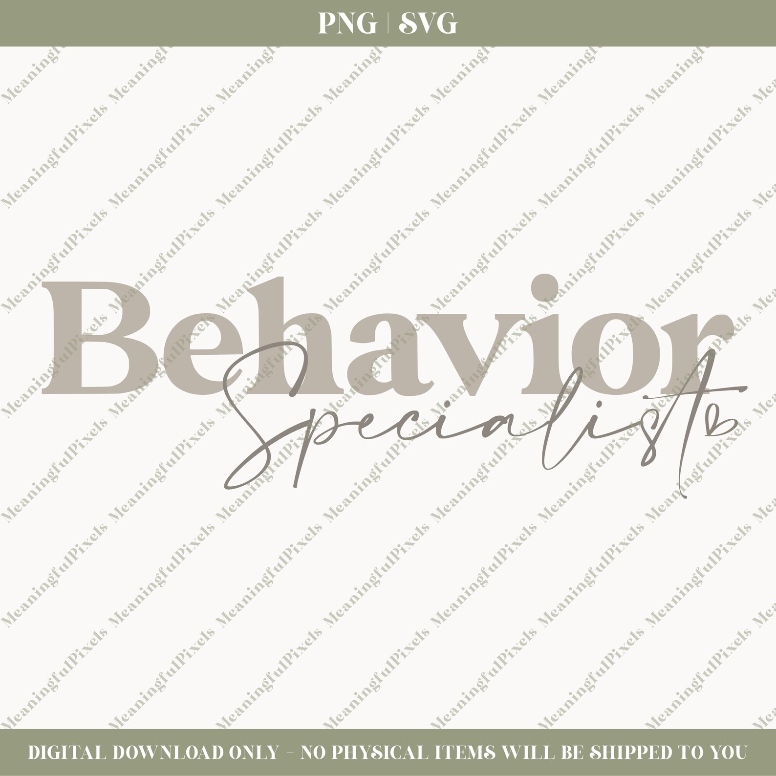 Behavior Specialist SVG & PNG - Etsy