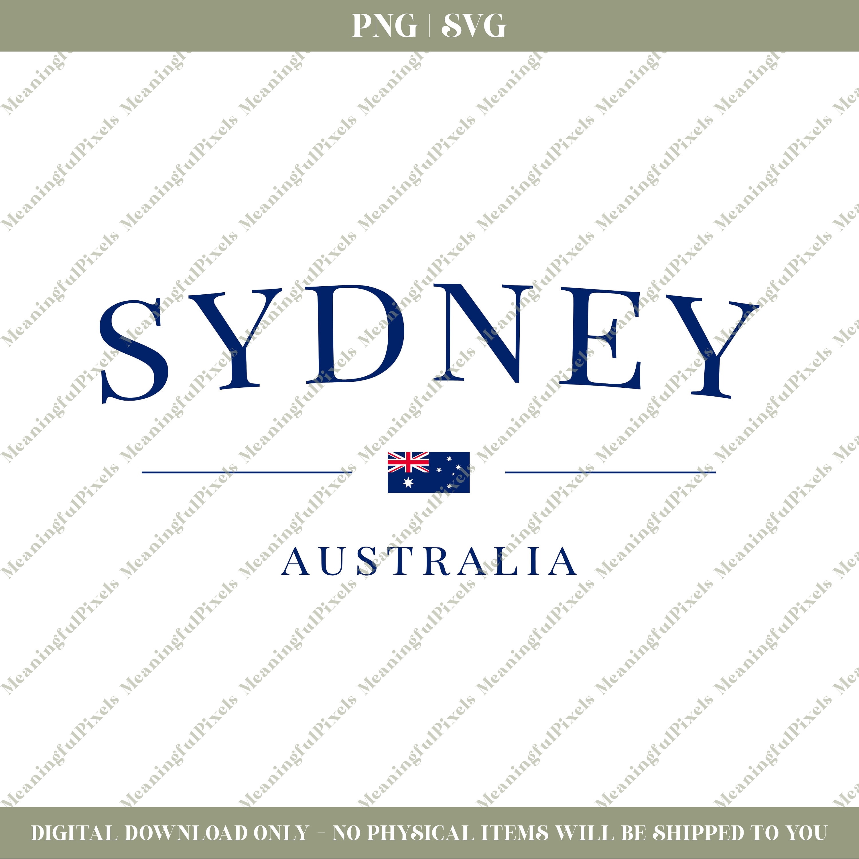 Sydney SVG & PNG - Etsy