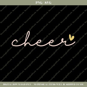 Cheer SVG & PNG - Etsy